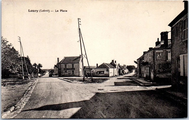 45 LOURY - la place du village EUR 10,00 - PicClick FR