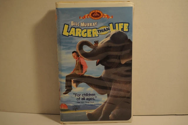 LARGER THAN LIFE, Bill Murray, Family movie, VHS tape format £9.65 ...
