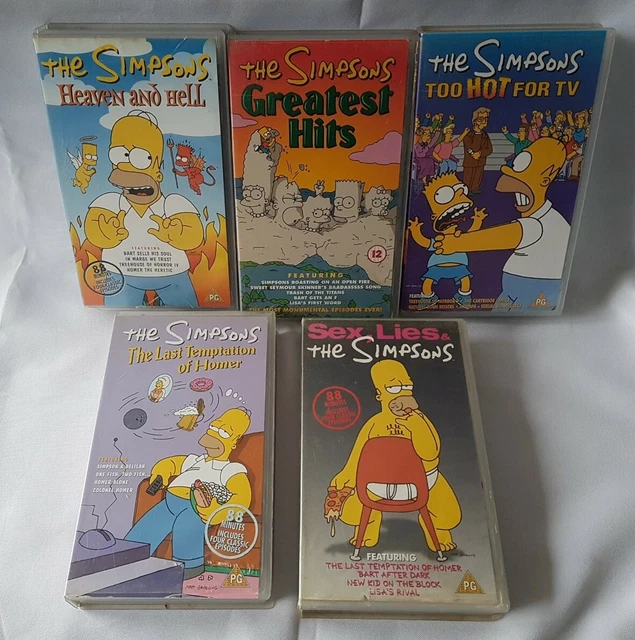 THE SIMPSONS VHS Bundle The Simpsons Collection.Greatest Hits And Too ...