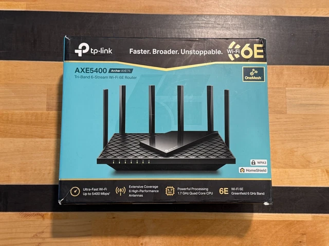 TP-LINK AXE5400 TRI-BAND WiFi 6E Router Archer AXE75 - Gigabit Wireless ...