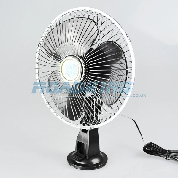 24V COOLING 8& Fan - 8 Inch Oscillating with Suction Cup | Truck Lorry ...