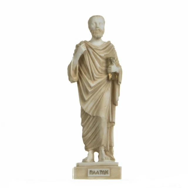 PLATON GRIECHISCHER VATER der Philosophie Figur Alabaster Statue ...