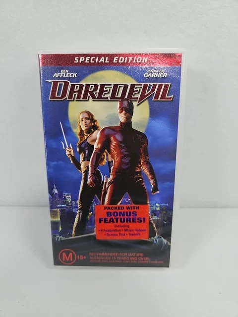 DAREDEVIL | SPECAL Edition VHS Video Cassette Tape 2003 Marvel, Electra ...