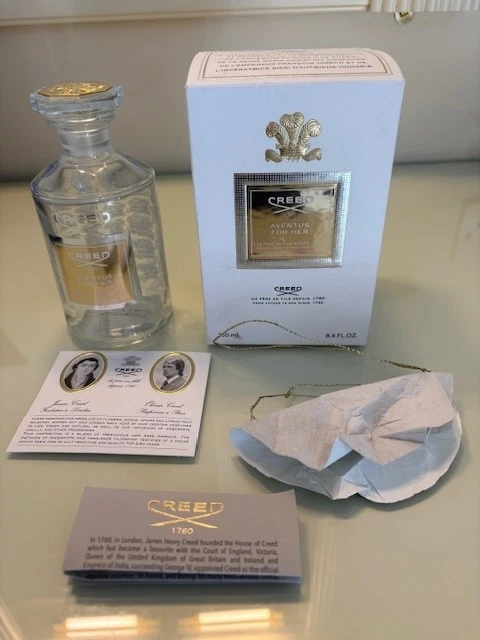 CREED AVENTUS FOR her 250 ml EMPTY bottle / flacon with box £68.28 ...