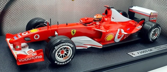 HOT WHEELS 1/18 Scale Diecast B1023 - Michael Schumacher Ferrari 2003 ...