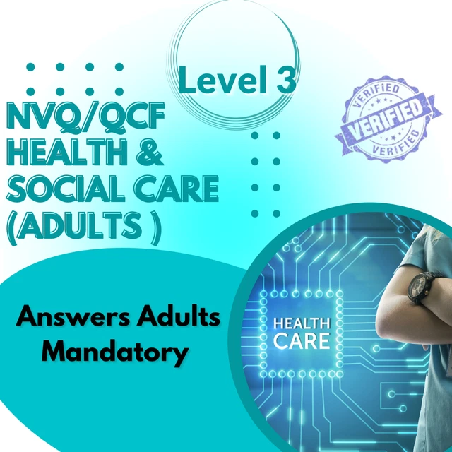 NVQ QCF DIPLOMA Level 5 Health And Social Care Adults 27 Units Answers ...