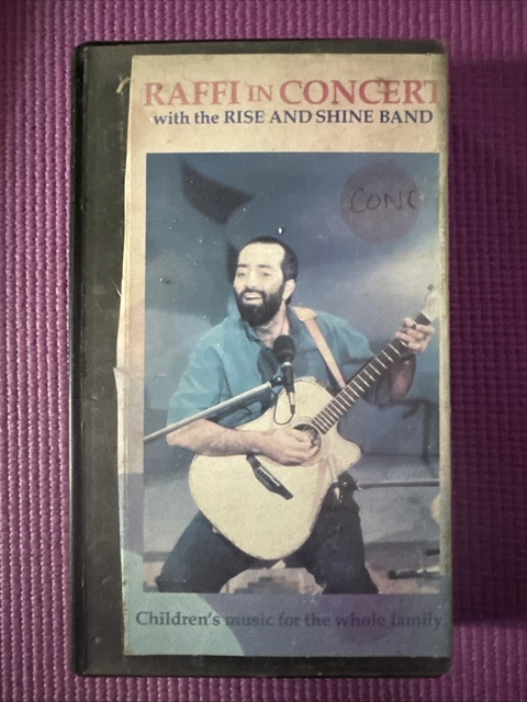 RAFFI IN CONCERT With the Rise and Shine Band VHS 1988 Tape Children's ...