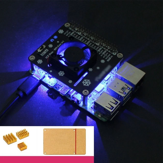 ACTIVE COOLING FAN HAT for Raspberry Pi with Enhanced Cooling and GPIO ...