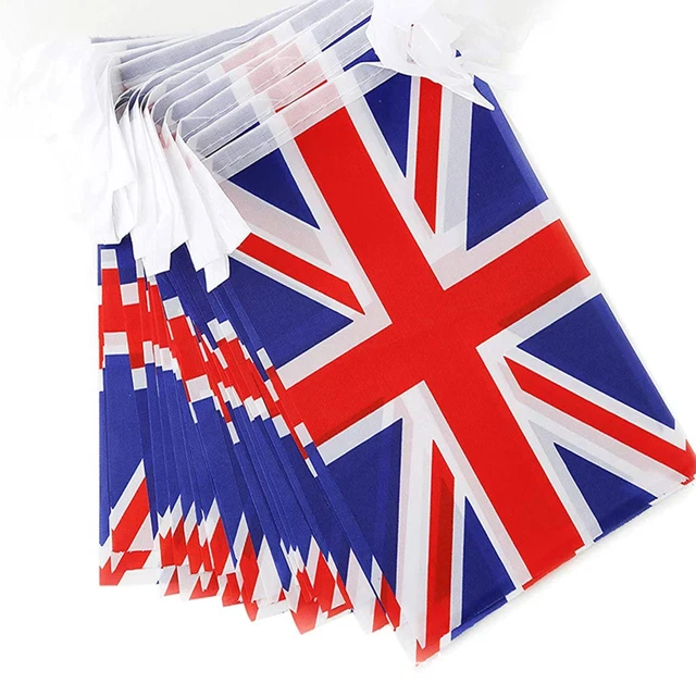 10 METRE EXTRA Large Union Jack King Charles III FABRIC Flag Party ...
