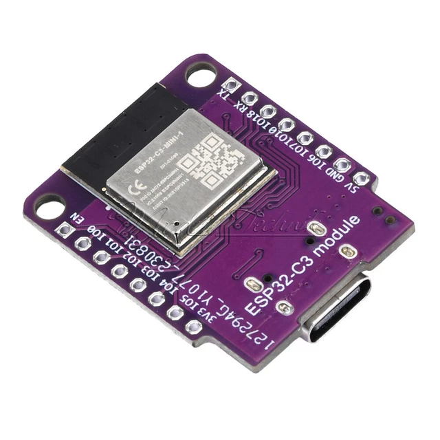 MINI ESP32-C3 WIFI Bluetooth Development Board Module ESP32-C3-MINI-1 TYPE-C EUR 5,94 - PicClick DE