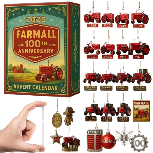 2025 FARMALL 100TH 1925-2025 ANNIVERSARY ADVENT CALENDAR with 24 ...