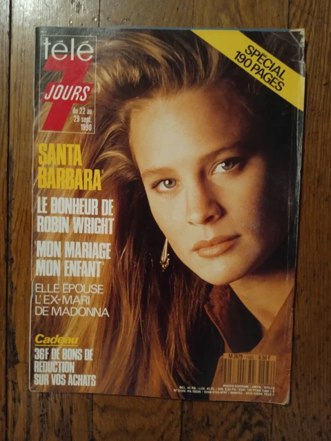 MAGAZINE TÉLÉ 7 jours de 1986 - Robin Wright, Dale Witherspoon, Santa Barbara EUR 5,00 - PicClick FR