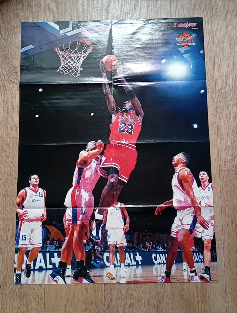 VENDS POSTER MICHAEL Jordan Chicago Bulls Mc Donald's Paris 1997 EUR 15 ...