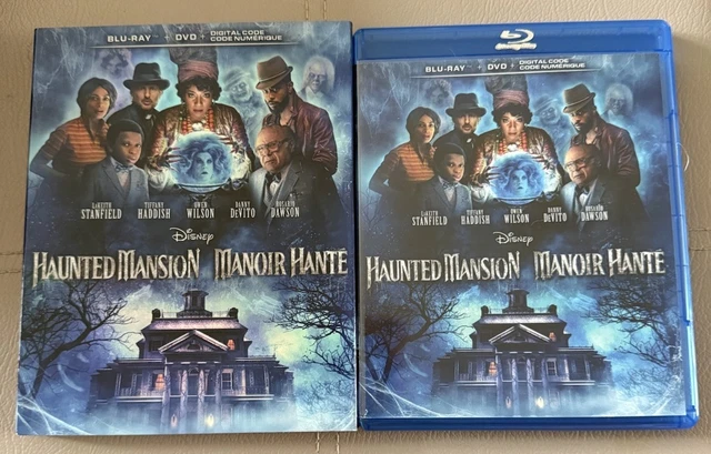 HAUNTED MANSION (BLU-RAY/DVD, 2023) w Slipcover LaKeith Stanfield Owen ...