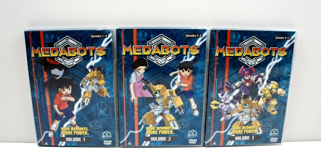 MEDABOTS VOLUMES 1-3 Episodes 1-13 DVD Anime Region All PAL - Free ...