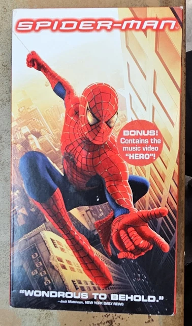 2002 ORIGINAL SPIDER-MAN VHS Bonus HERO music Video Toby McGuire ...
