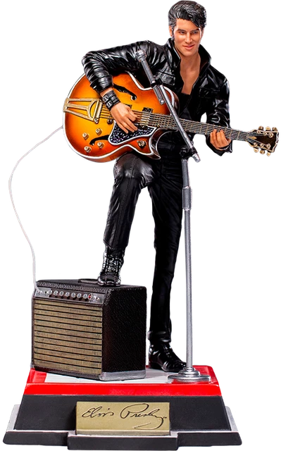 ELVIS PRESLEY 68 Comeback Special Deluxe Statue Scale Iron Studios ...