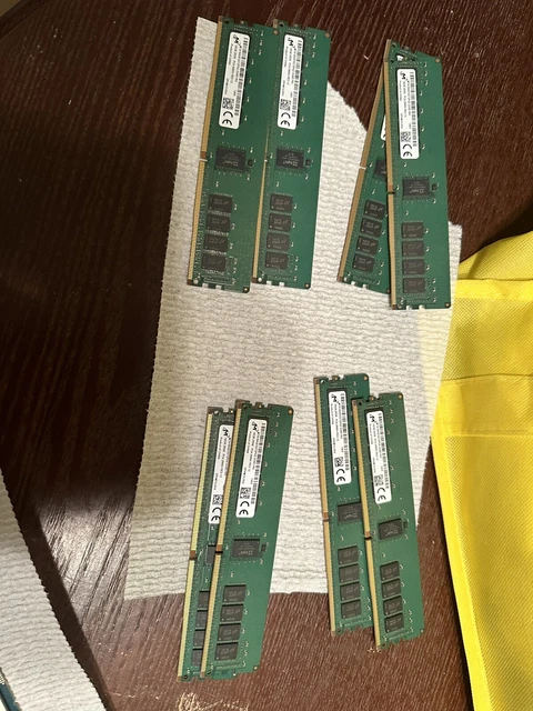 MICRON MTA18ASF2G72PDZ-2G6E1RG DDR4 SDRAM 16gb sticks. 128gb total ...