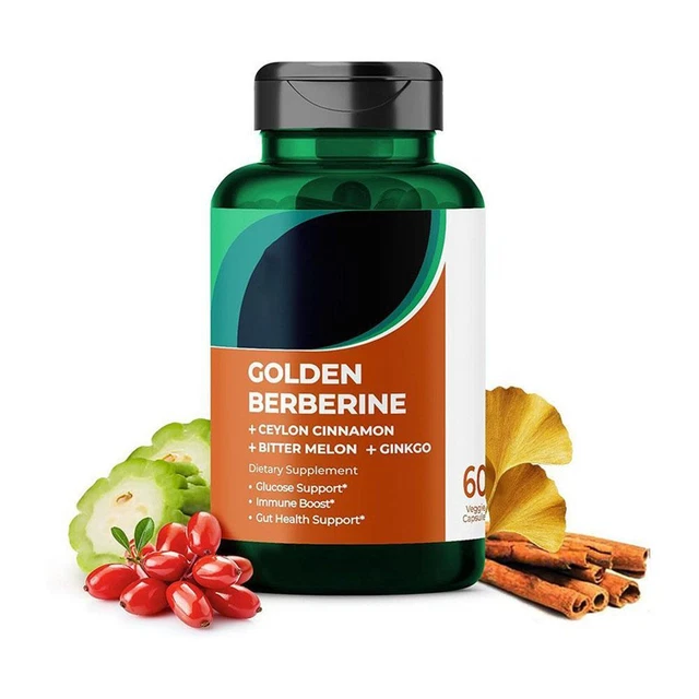 BERBERINE SERVING HCL with Black Pepper & Ginger 60 Capsules/ £6.70 ...