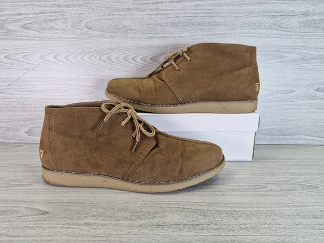 FARAH 'BROOKES' MENS Brown Suede Chukka Boots Size UK 11 EU 45 £22.94 ...