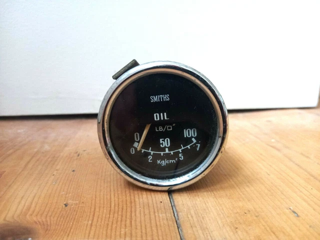 CLASSIC MINI COOPER S Smiths Oil Pressure Gauge Mk1 BMC Rare Works Dial ...