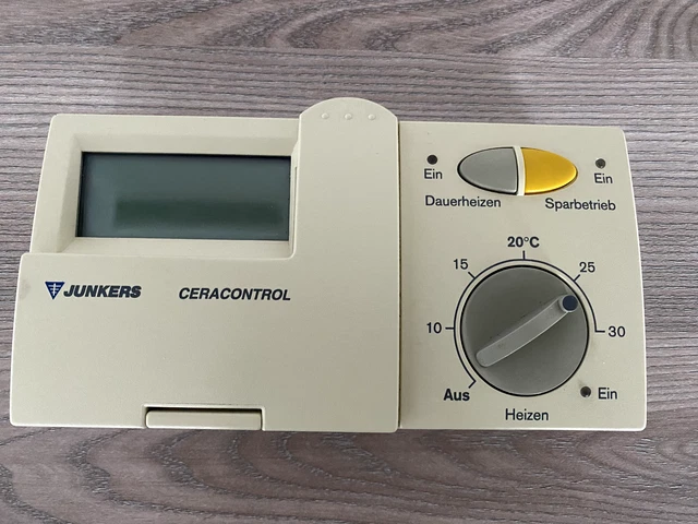 ORIGINAL GEBRAUCHTE JUNKERS TR200 Ceracontrol Raumthermostat - Heizungsregelung EUR 80,00 ...