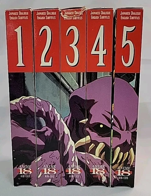 DEMON BEAST INVASION Vol 1 - 5 VHS Japanese language with English ...