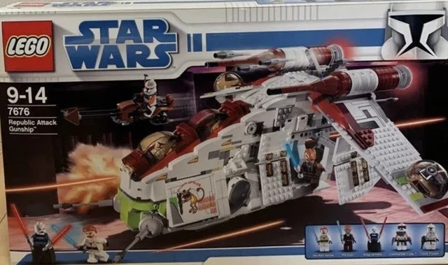 LEGO STAR WARS: Republic Attack Gunship (7676) w Mini Figures ...