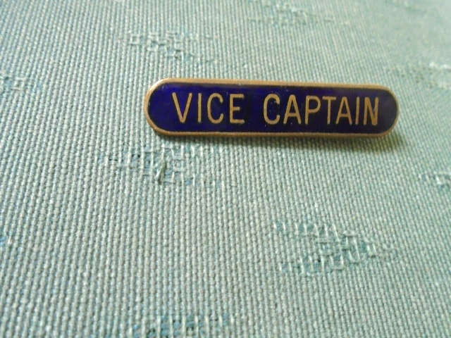VINTAGE VICE CAPTAIN - Dark Blue School Uniform Enamel Pin Badge £4.50 ...