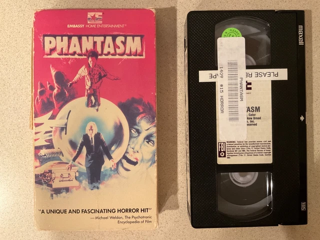 PHANTASM (VHS, 1984, Embassy) Michael Baldwin, Angus Scrimm £18.02 ...