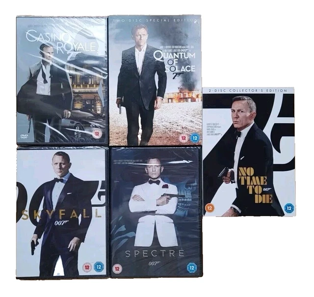 DANIEL CRAIG JAMES Bond 007 Collection - Spy Action Thriller - 5 Film ...