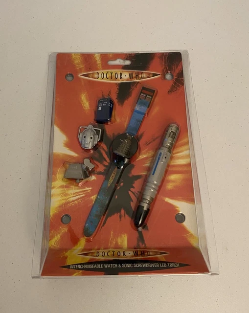 DOCTOR WHO INTERCHANGEABLE Watch & Sonic Screwdriver LED Torch Wesco ...