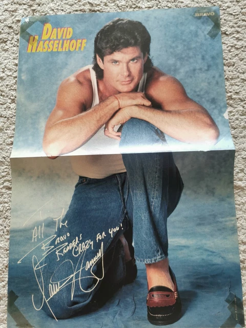 DAVID HASSELHOFF BAYWATCH Knight Rider Poster £25.66 - PicClick UK