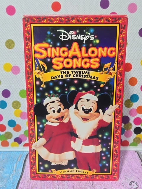 DISNEYS SING ALONG Songs - The Twelve Days of Christmas (VHS, 1997) $13 ...