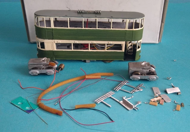 TOWER KIT BUILT Liverpool D/D Bogie TRAM + TRAMALAN Conversion Kit AA23 ...