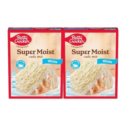 BETTY CROCKER SUPER Moist White Cake Mix 404g Pack of 2 8.99 PicClick UK