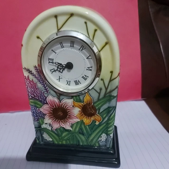 OLD TUPTON WARE Clock, Flower Bouquet Design, 17cm Tall. £20.00 ...