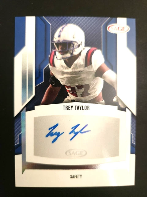 2024 SAGE HIGH Series Trey Taylor Autographe Rookie Las Vegas Raiders ...