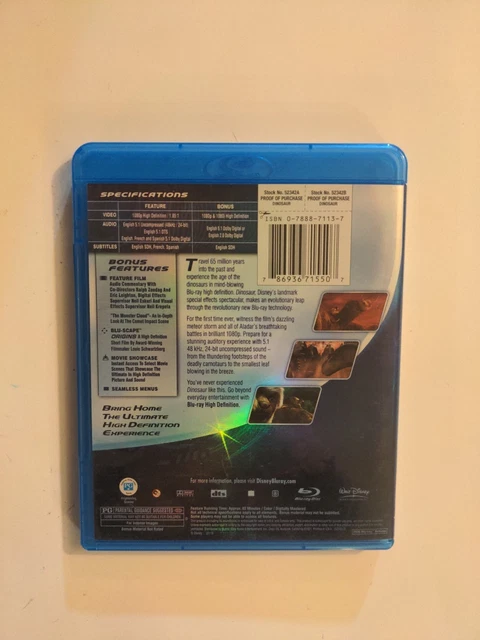 DINOSAUR (BLU-RAY, 2006, Walt Disney) Bilingual $14.00 - PicClick CA