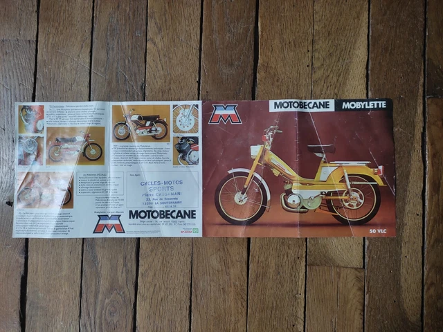 MOTOBECANE & MOBYLETTE, Publicite, Depliant Publicitaire 4 Pages ...