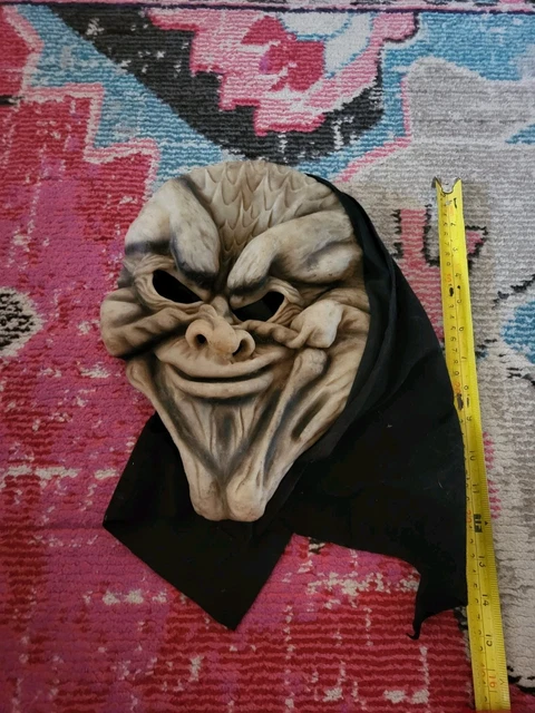 VINTAGE WITCH HALLOWEEN mask costume monster hag horror novelty 1990s ...