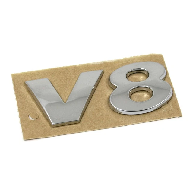 ORIGINAL VW TOUAREG (7P) V8 lettering rear tailgate emblem logo chrome ...