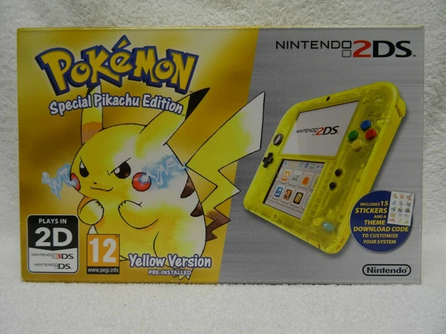 NINTENDO 2DS POKÉMON Yellow Version Special Pikachu Edition - Brand New ...