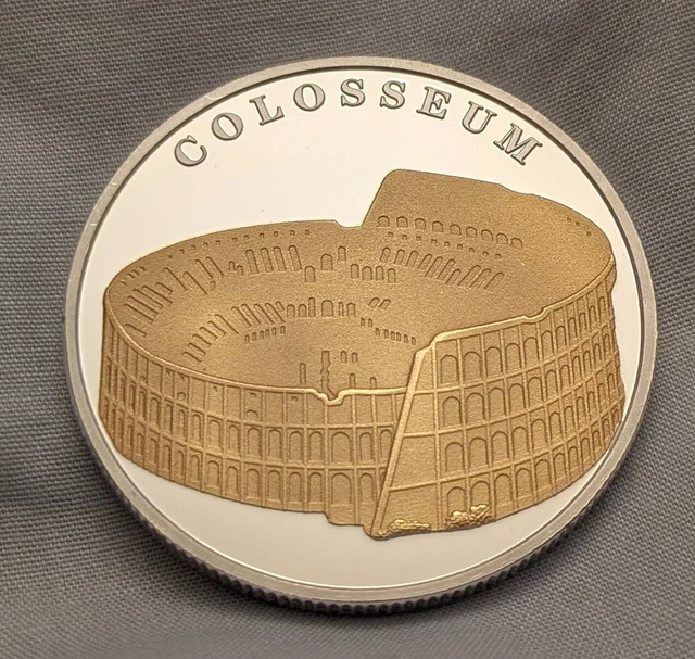 GLADIATOR GOLD SILVER Coin Roman Russell Crowe Autograph Old Movie Star ...