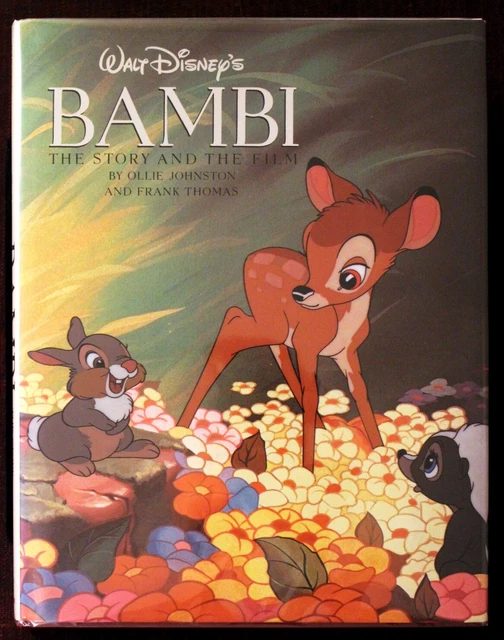 WALT DISNEY BAMBI Signed Animation Book Frank Thomas Ollie Johnston ...