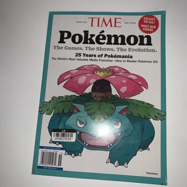 2025 TIME MAGAZINE POKEMON GAMES Show 25 YEARS Venusaur Cover SPECIAL EDITION £13.11 - PicClick UK