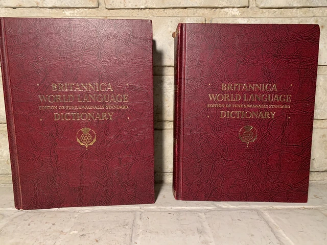 BRITANNICA WORLD LANGUAGE Dictionary Funk & Wagnalls Standard Edition ...