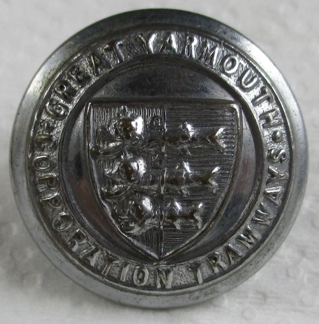 BRITISH:&GREAT YARMOUTH TRAMWAYS BUTTON" (Large, 24mm, Early 1930s ...