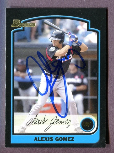 2003 BOWMAN DRAFT #131 Alexis Gomez dédicacé signé AUTO Kansas City ...