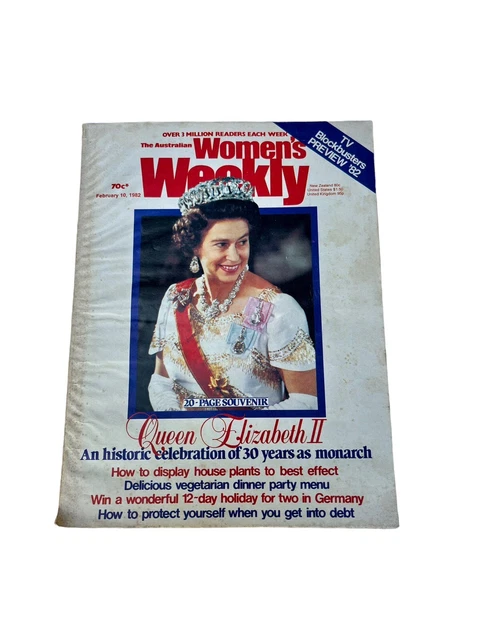 AUSTRALIAN 1982 WOMENS Weekly Magazine Souvenir Queen Elizabeth 30 ...